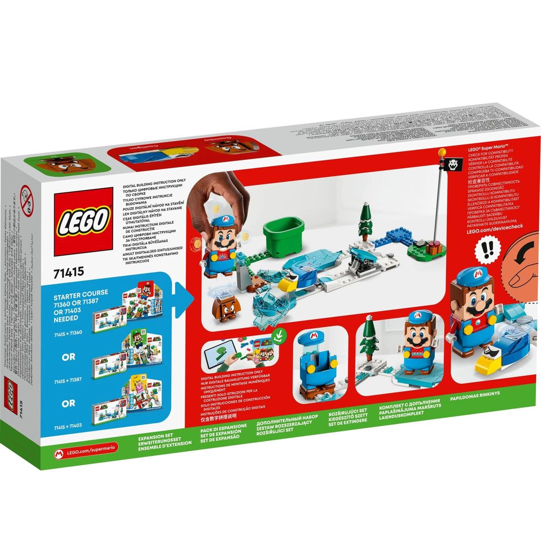 LEGO® Super Mario™ Ice Mario Suit and Frozen World Expansion Set 71415 ...