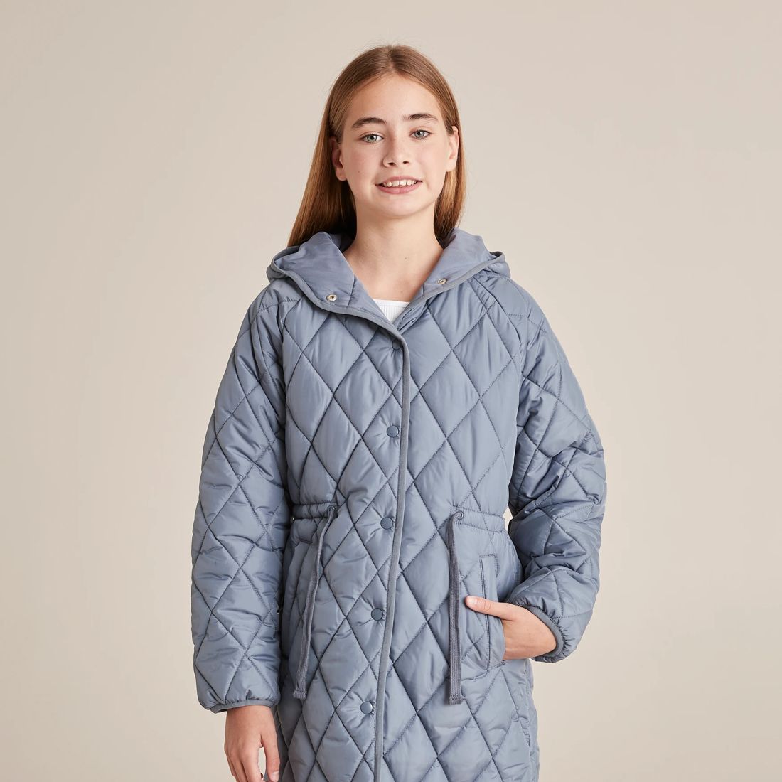 Longline Quilted Puffer Jacket | Target Australia