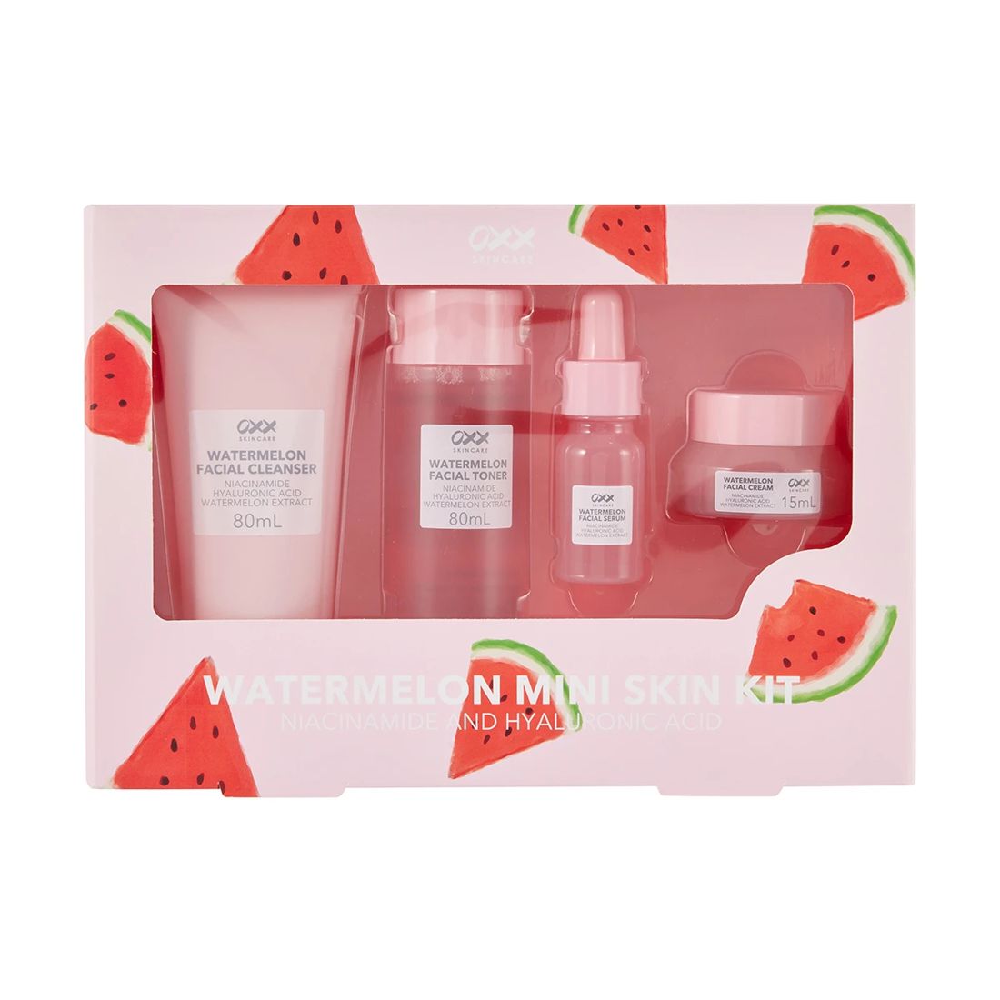 Watermelon Mini Skin Kit, Niacinamide & Hyaluronic Acid - OXX Skincare ...