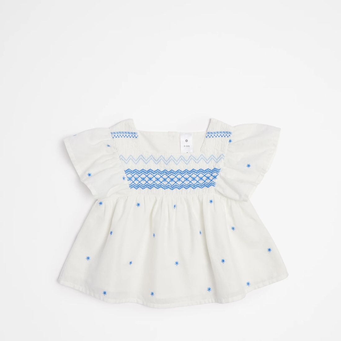 Embroidered Ruffle Top | Target Australia