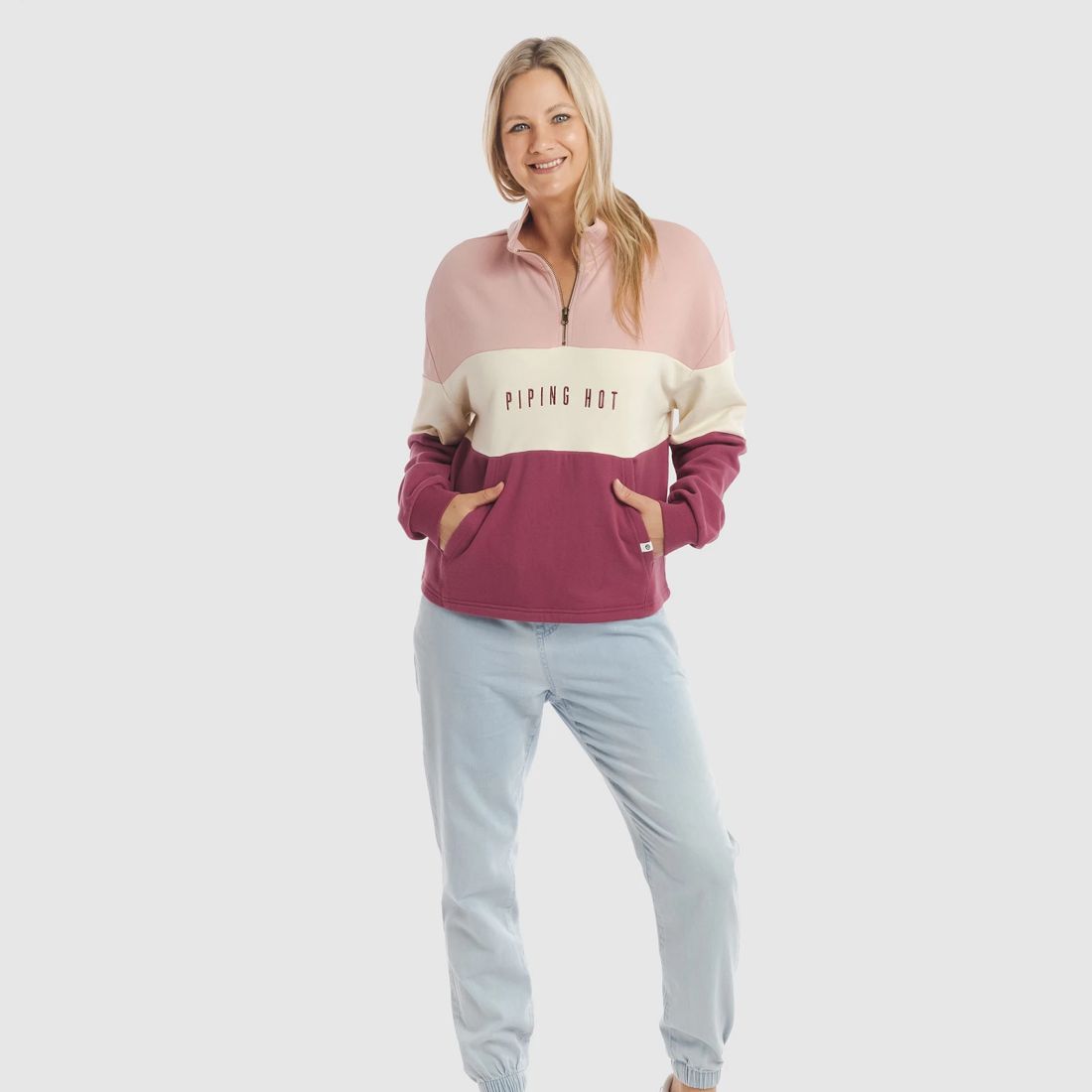 Piping Hot Quarter Zip Jumper | Target Australia
