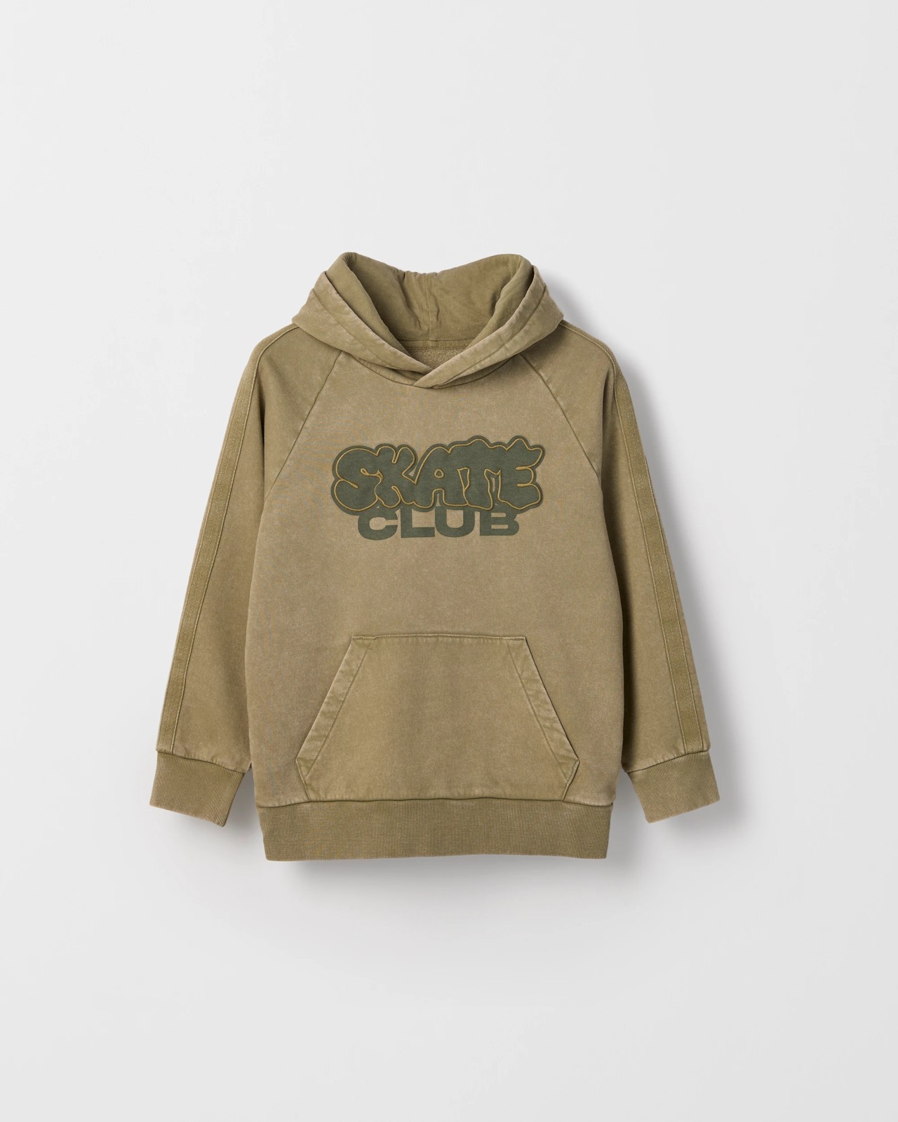 Australian Cotton Blend Washed Popover Sweat Top - Green | Target Australia