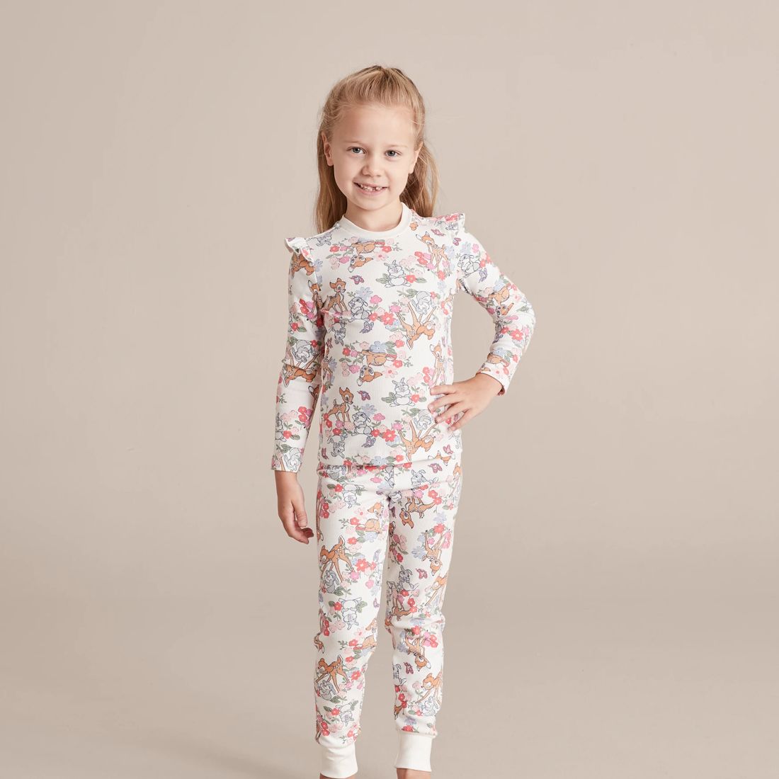 Disney Bambi Cotton Rib Pyjama Set | Target Australia