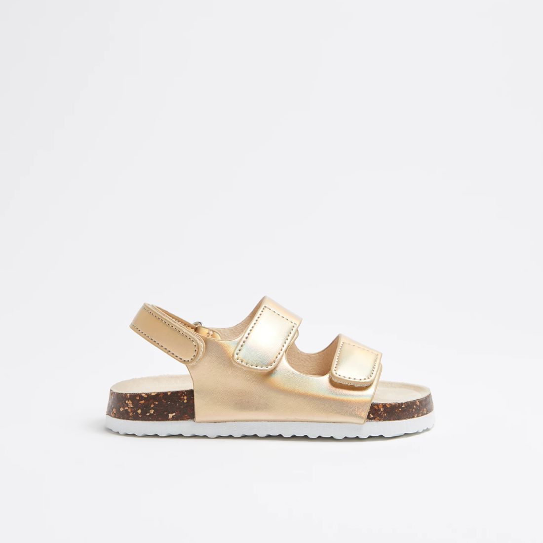 Kids Moulded Cork Sandals - Gold Metal | Target Australia