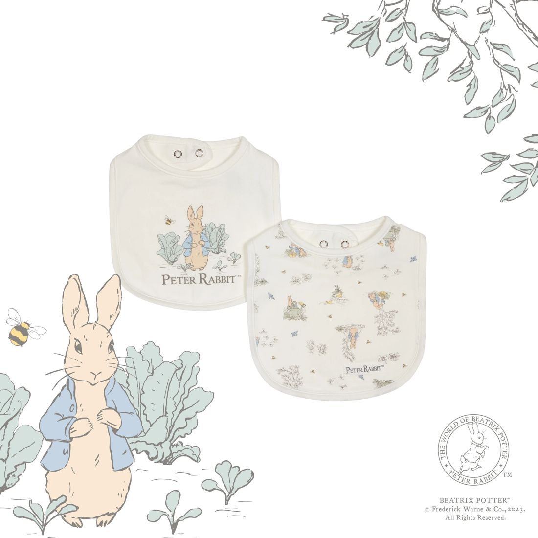 Peter Rabbit Bib - White | Target Australia