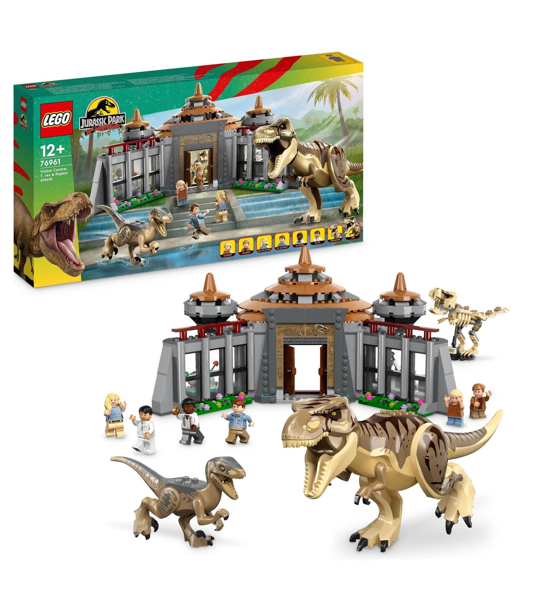 LEGO Jurassic Park Visitor Centre T. rex Raptor Attack 76961 Target Australia