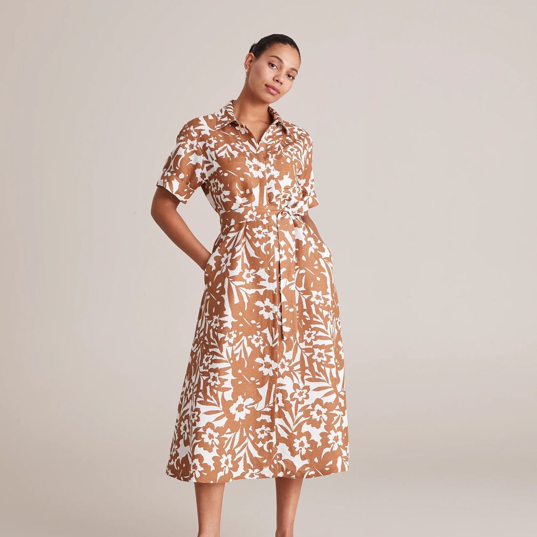 Preview Linen Blend Shirt Dress | Target Australia
