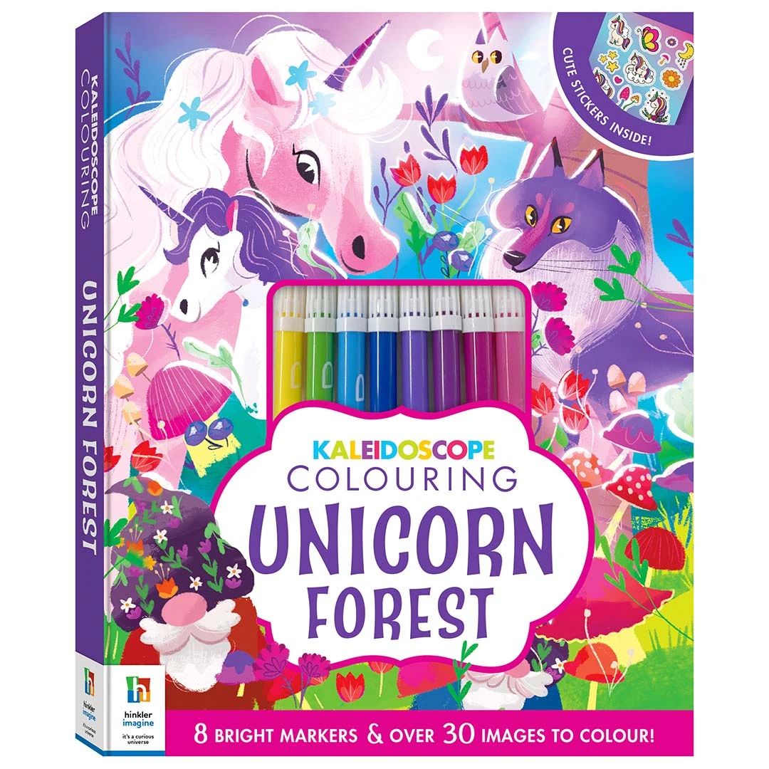 Kaleidoscope Colouring Kit Unicorn Forest | Target Australia