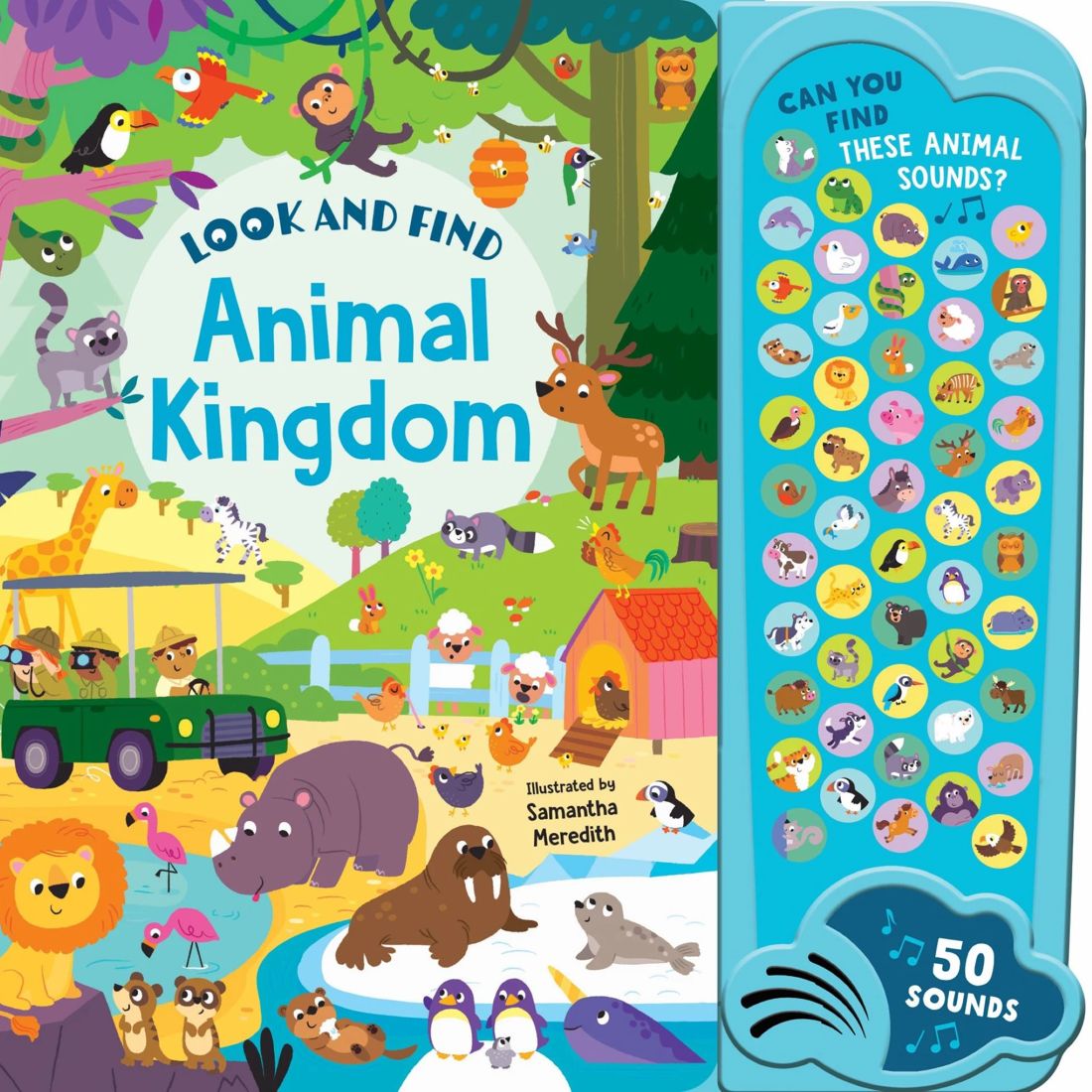 Look & Find - 50-Button Mega Sound Book - Animal Kingdom | Target Australia