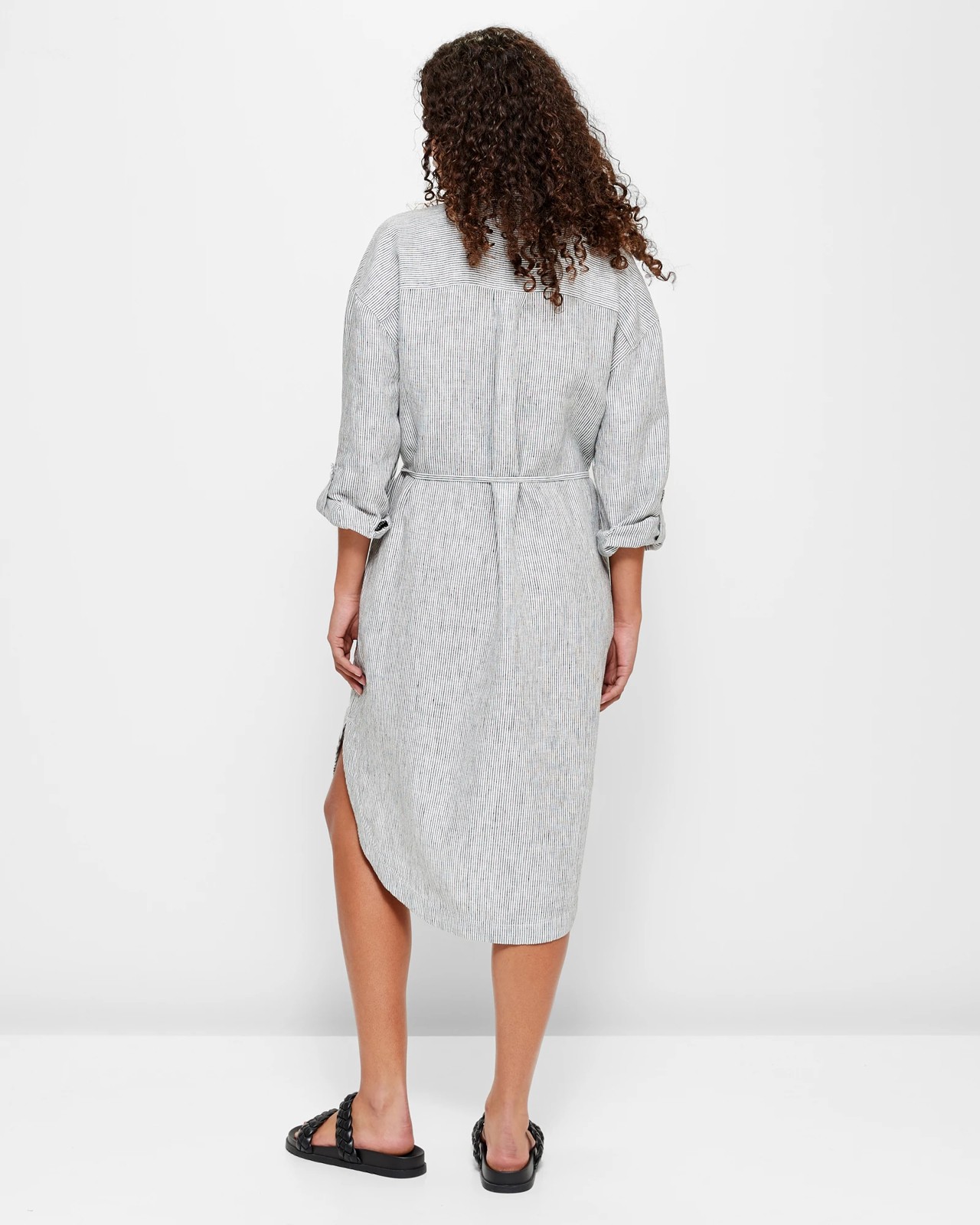 European Linen Midi Shirt Dress | Target Australia