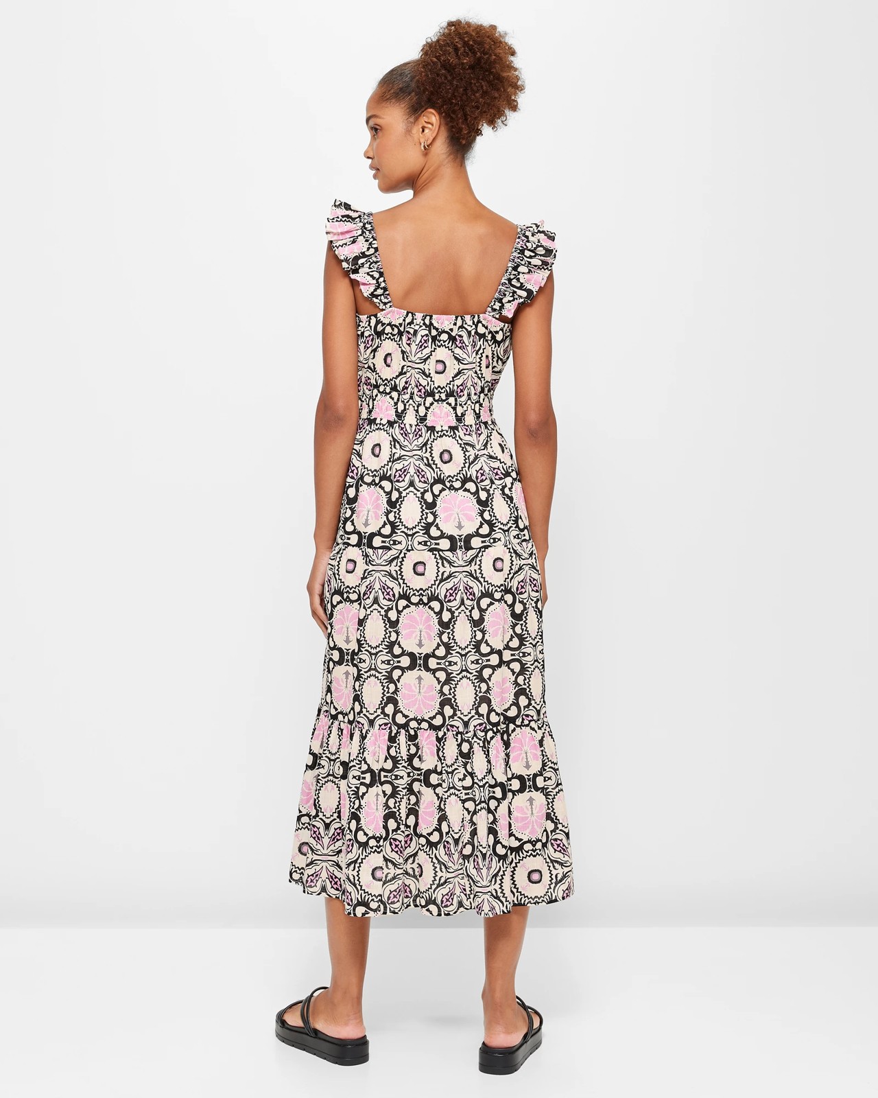 Frill Sleeve Midi Dress | Target Australia