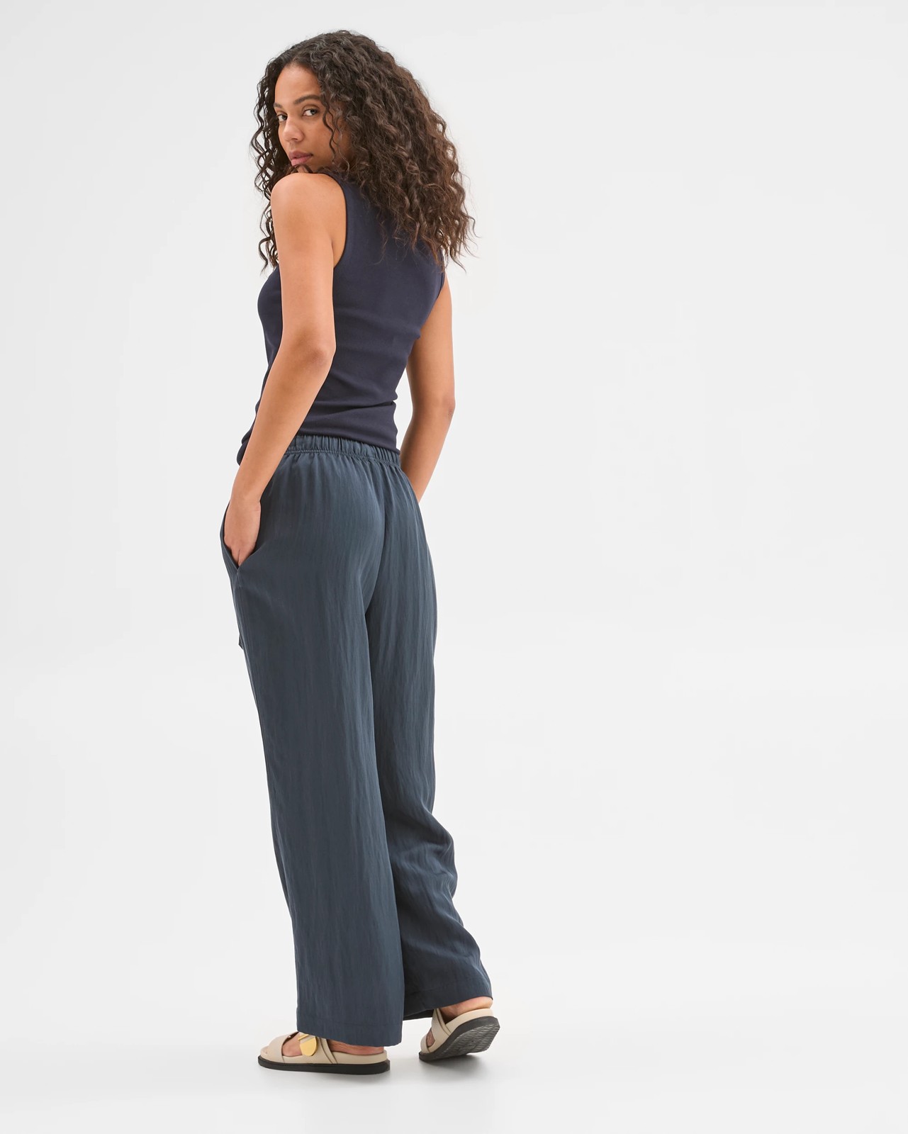 Pull On Full Leg Pants - Navy Blazer | Target Australia