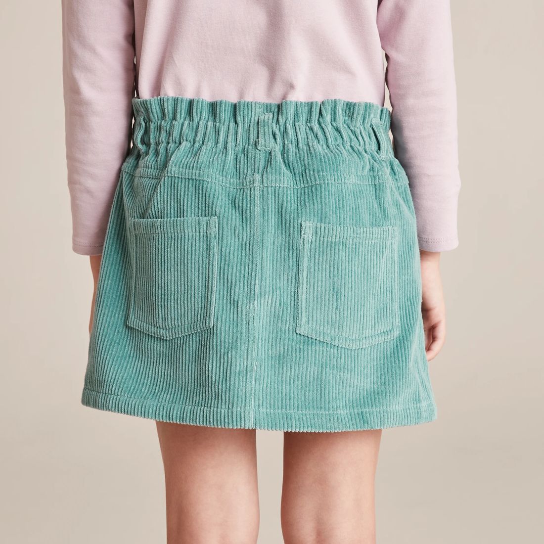 Corduroy Paperbag Skirt - Teal | Target Australia
