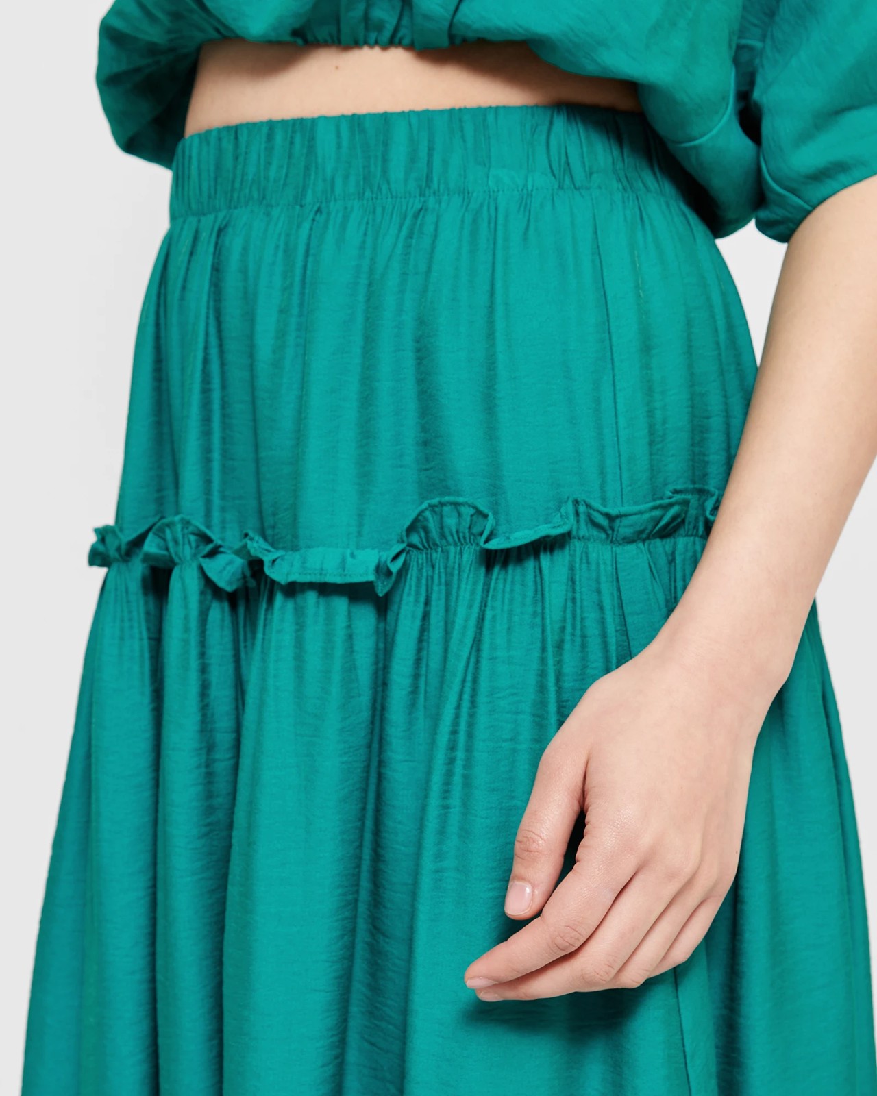 Frill Tiered Midi Skirt - Preview | Target Australia
