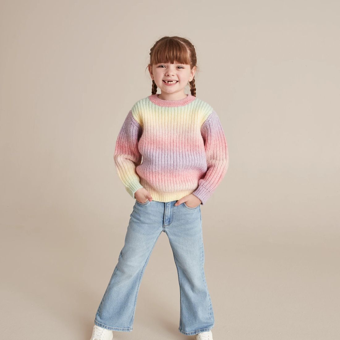 Rainbow Knit Jumper | Target Australia