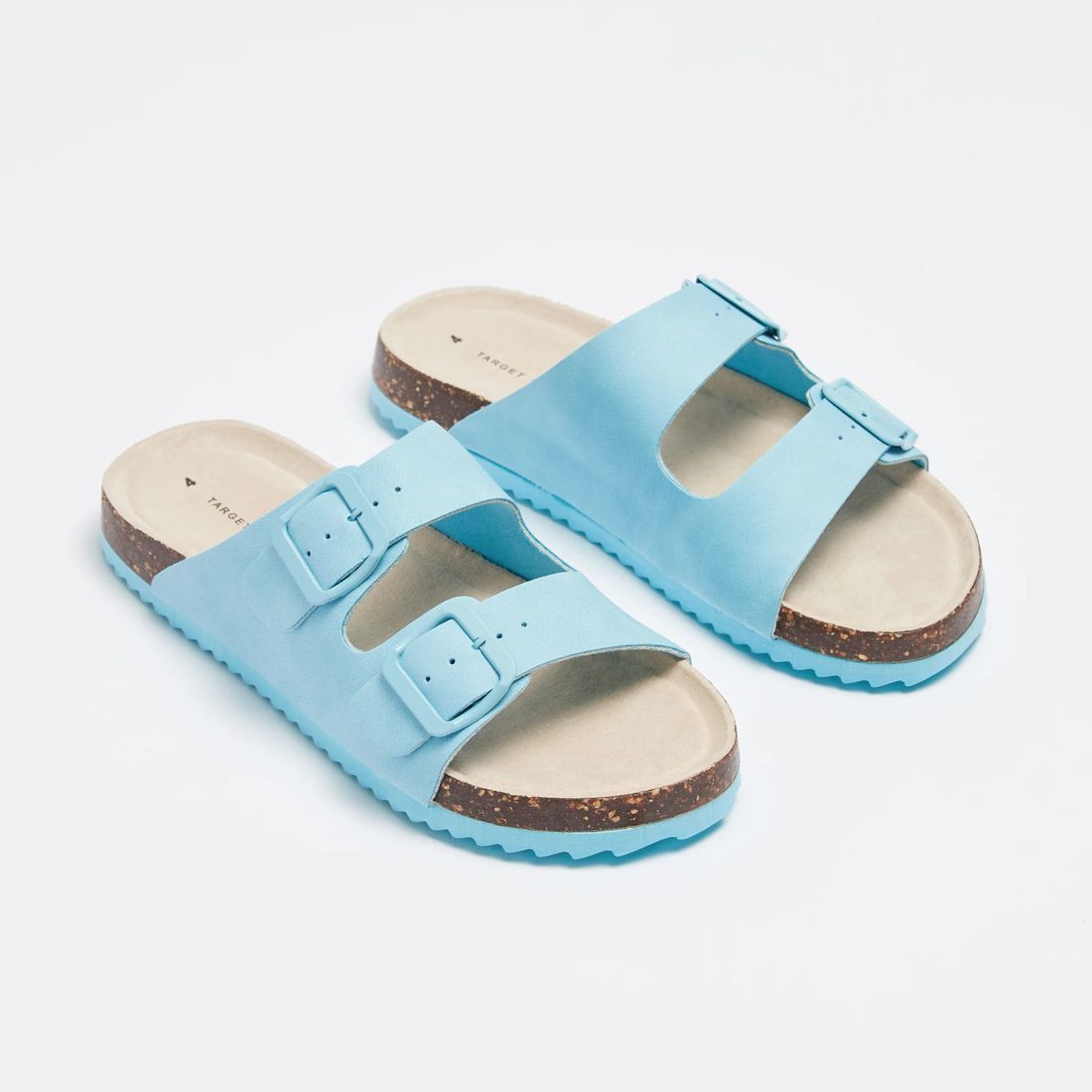 Youth Moulded Cork Sandals - Baby Blue | Target Australia