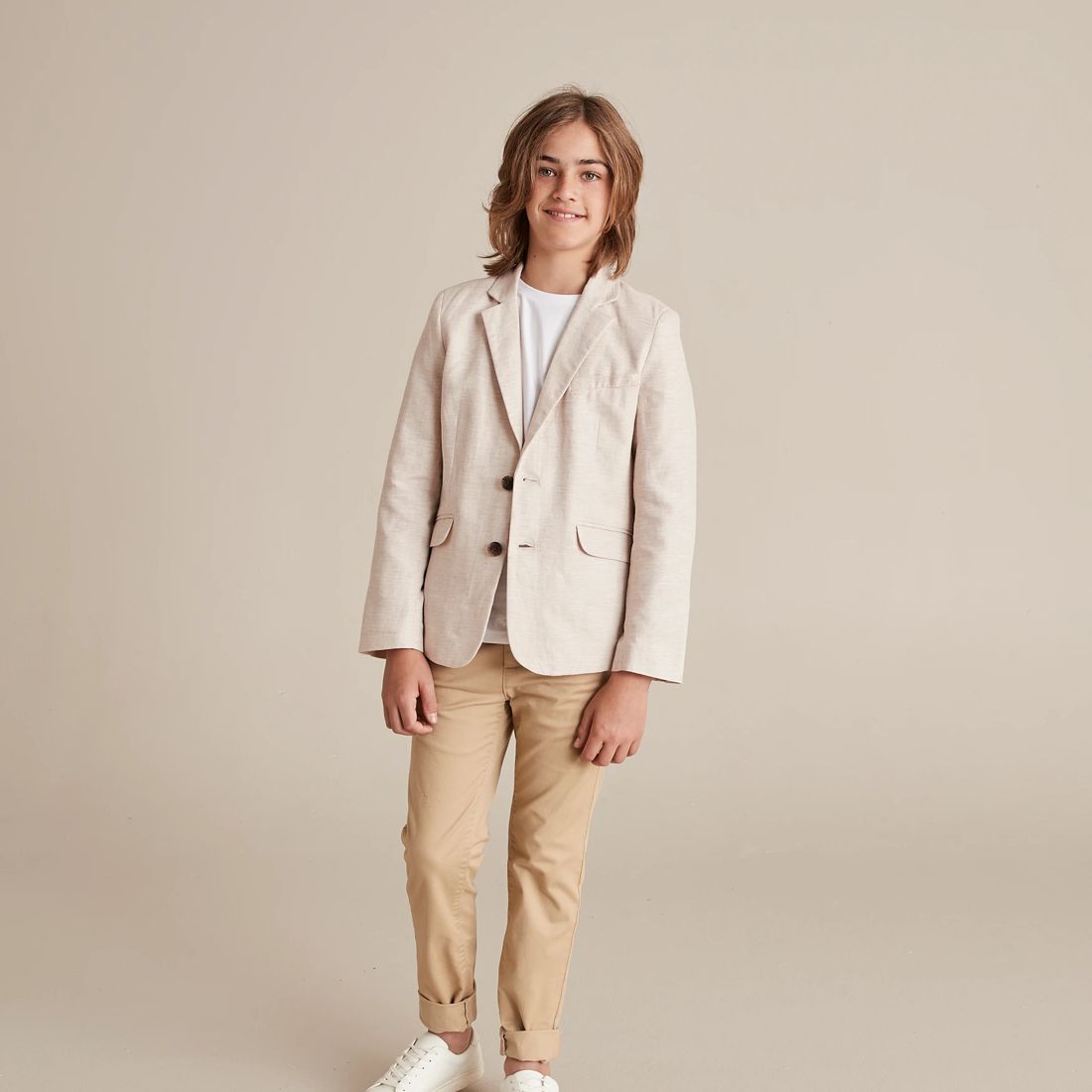 Linen Blend Suiting Jacket Blazer | Target Australia