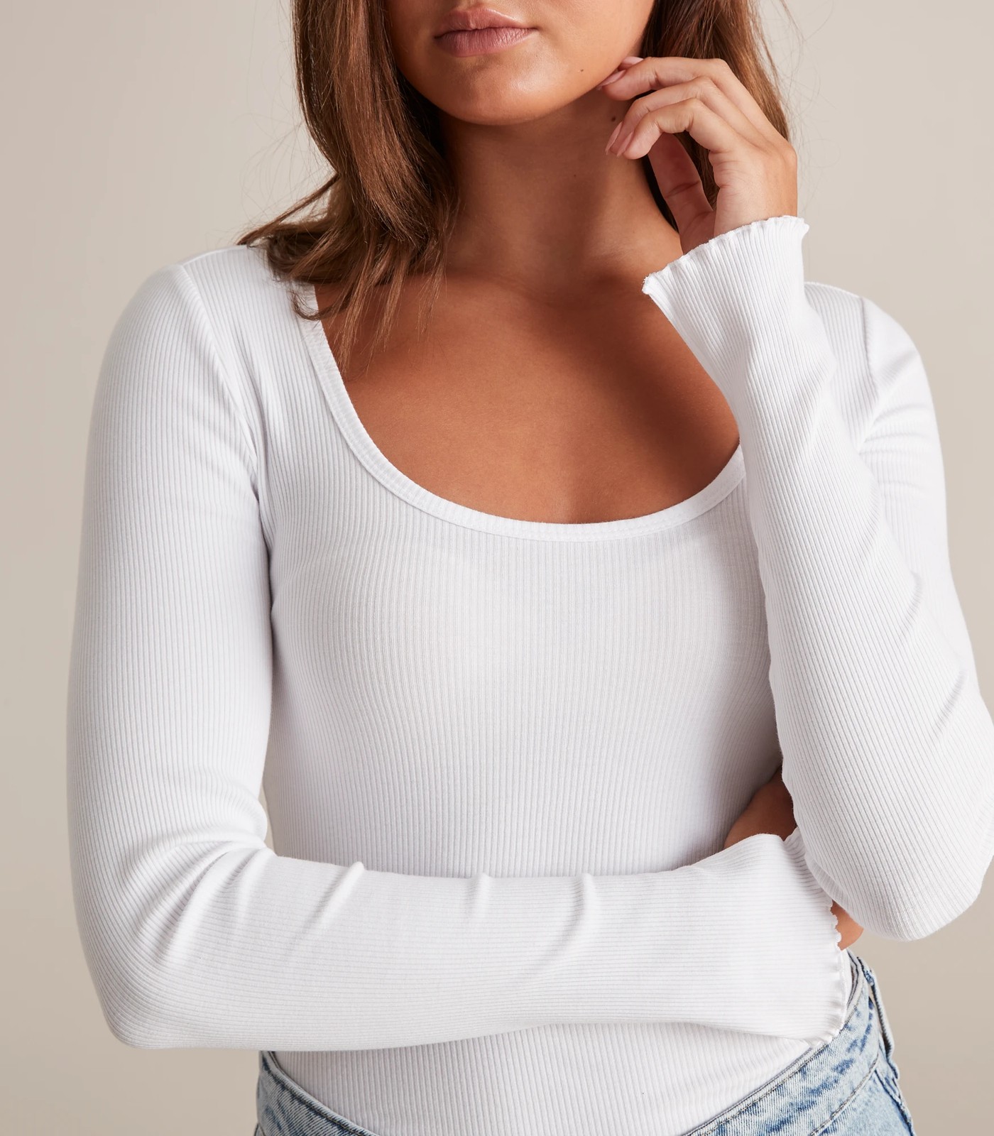 Lily Loves Ribbed Scoop Neck Bodysuit | Target Australia