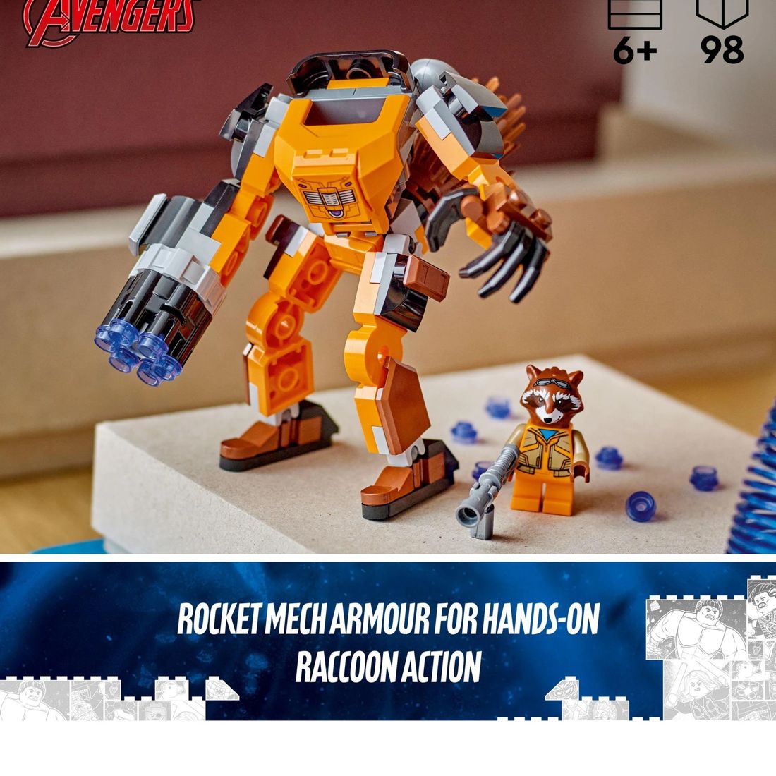 LEGO® Marvel Rocket Mech Armour 76243 | Target Australia