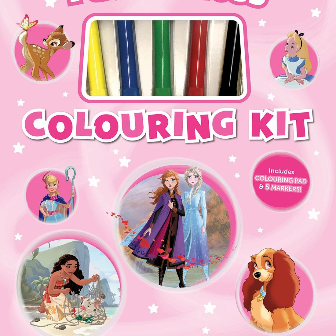 Disney Favourites: Colouring Kit - Pink | Target Australia