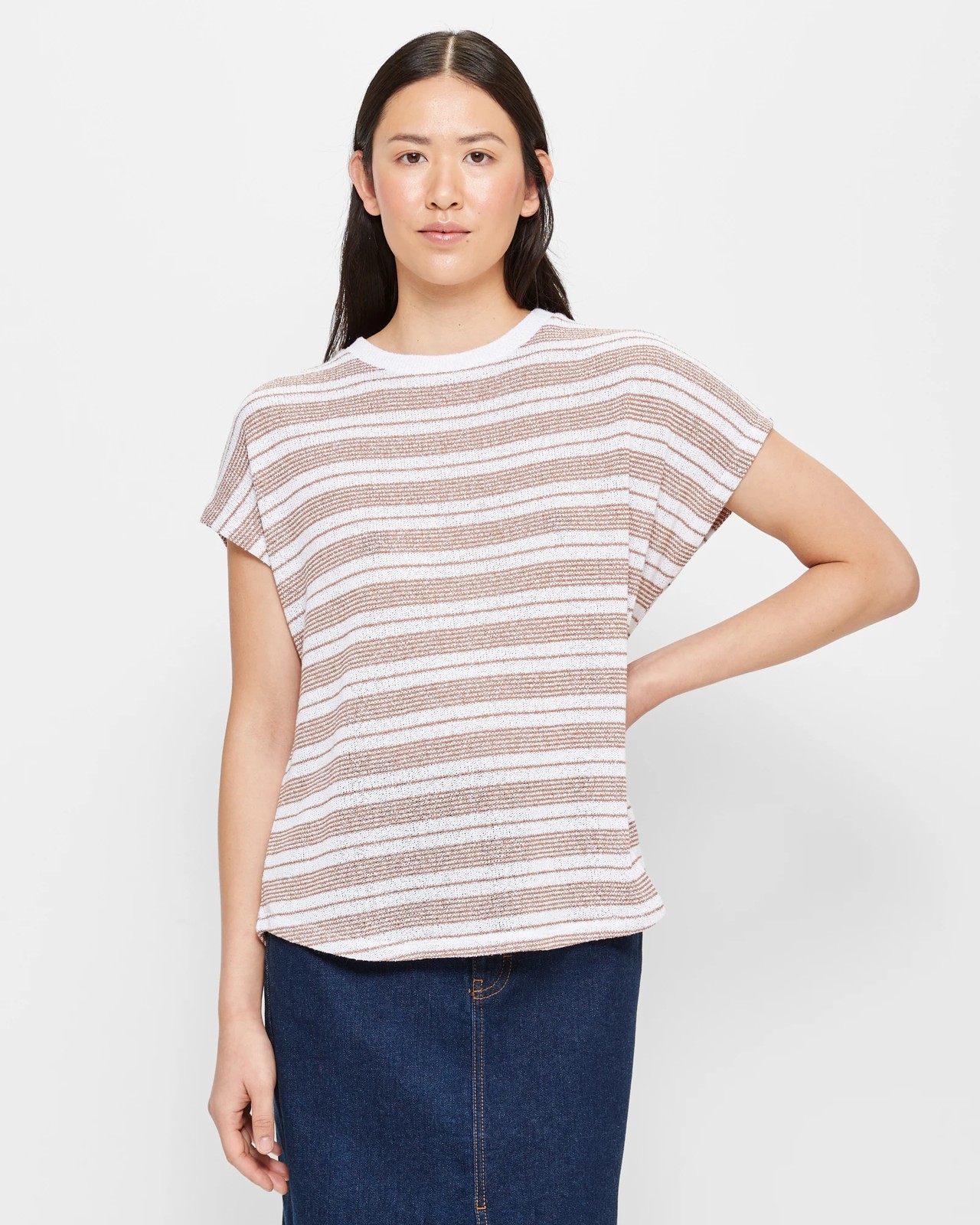 Textured Knit T-Shirt | Target Australia