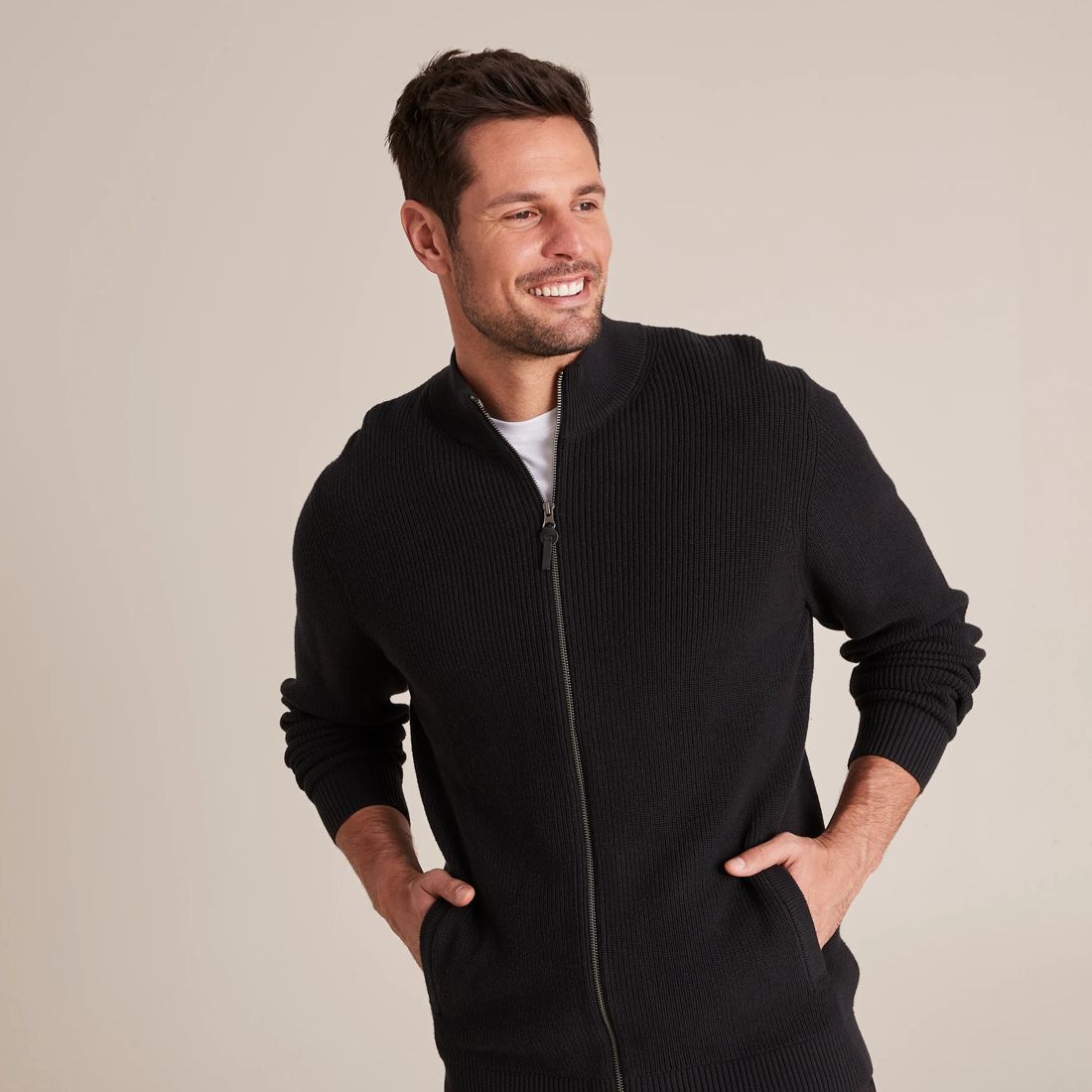 Knit Zip Through Jumper | Target Australia