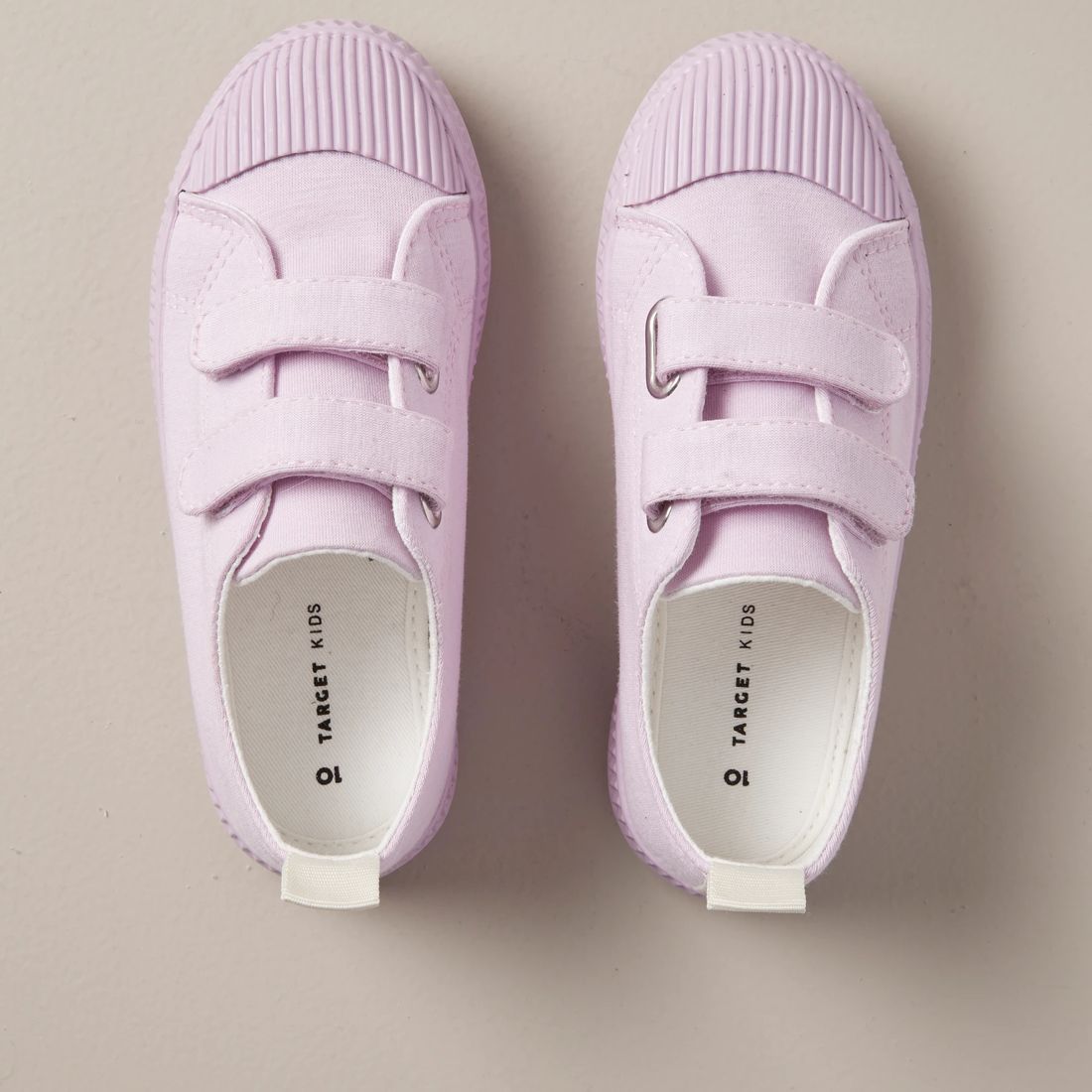 Kids Junior Double Strap Canvas Sneakers | Target Australia