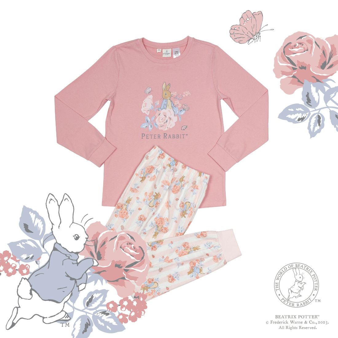 Kids Family Matching Peter Rabbit Cotton Pyjama Set | Target Australia