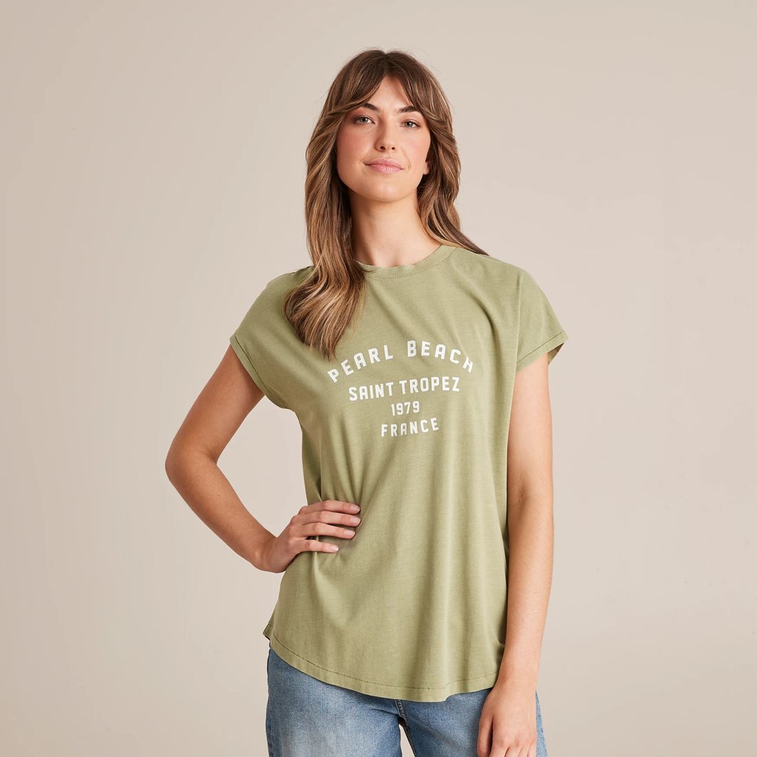 Addison Garment Dyed Printed T-Shirt | Target Australia