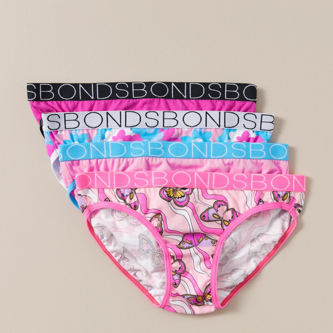 4 Pack Bonds Girls Bikini Briefs | Target Australia