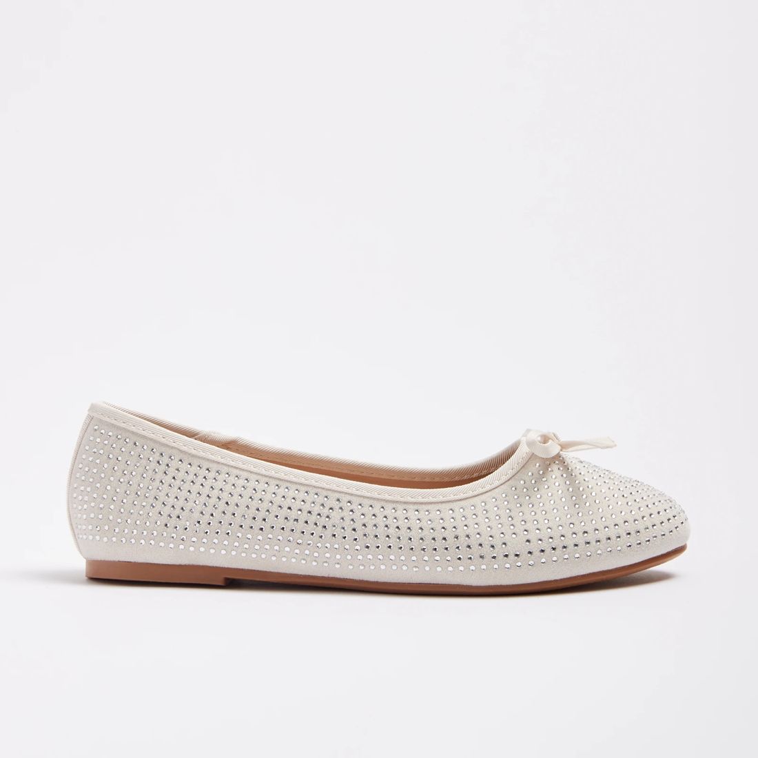 Youth Diamante Ballet Flats - Ivory | Target Australia