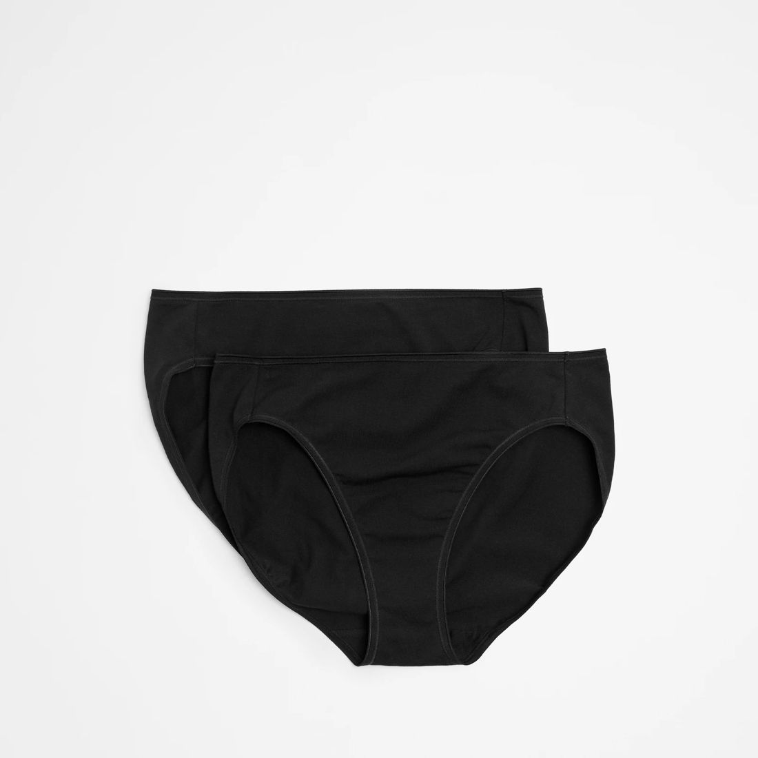 2 Pack Everyday Cotton High Cut Briefs with Aloe - Black | Target Australia
