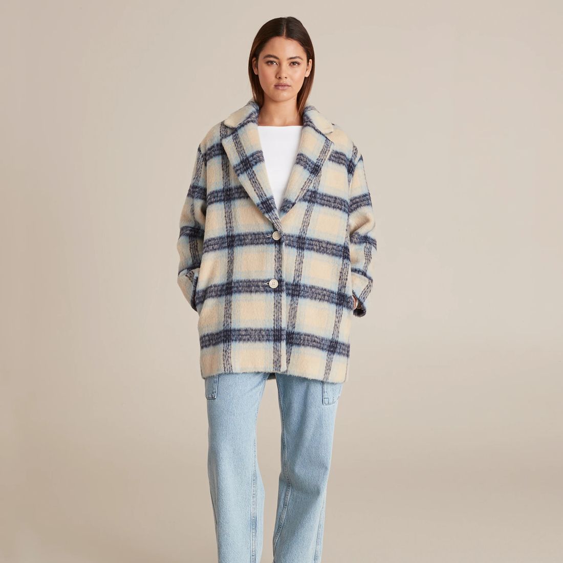 Lily Loves Cropped Coat Shacket | Target Australia