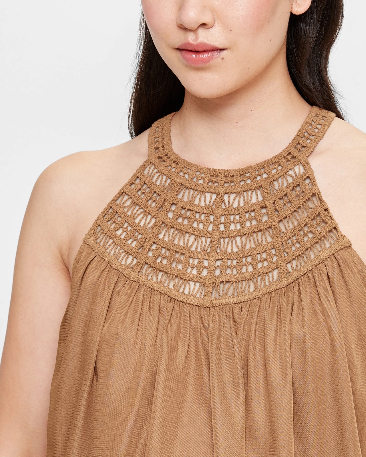 Crochet Detail Tank Top - Preview | Target Australia