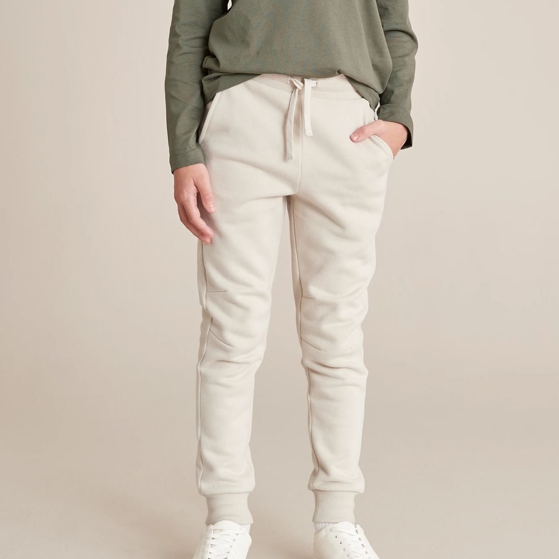 Basic Slim Trackpants - Cream | Target Australia