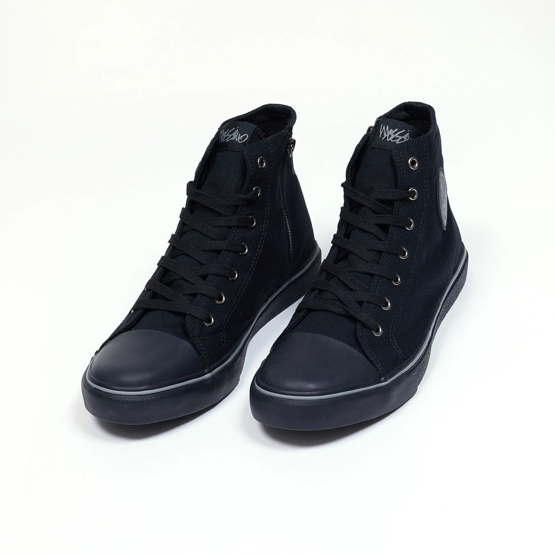 Canvas Hightop Sneakers - Mossimo - Black / Black | Target Australia