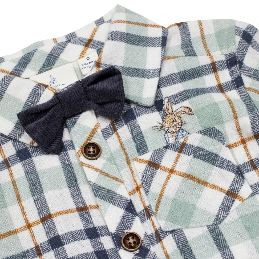 Peter Rabbit Baby Check Flannelette Shirt | Target Australia