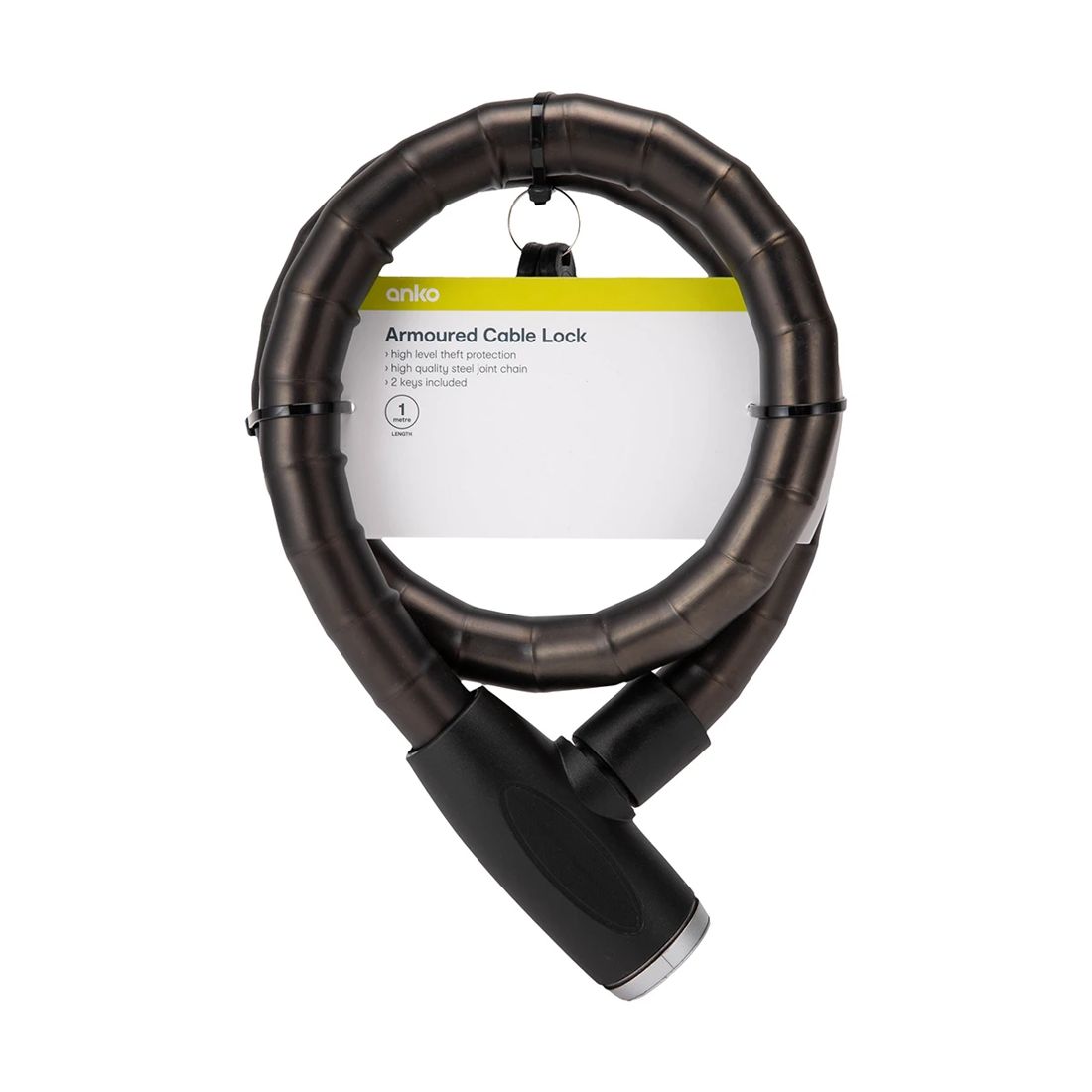 Armoured Cable Lock - Anko | Target Australia
