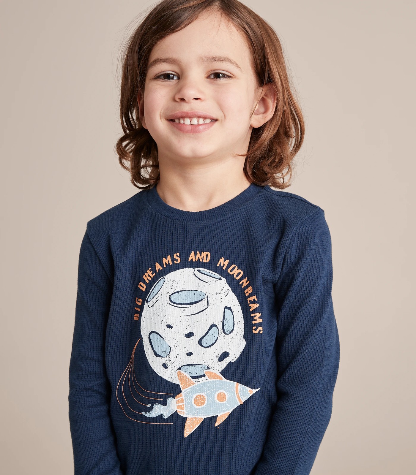 Organic Cotton Waffle Rocket Pyjama Set | Target Australia