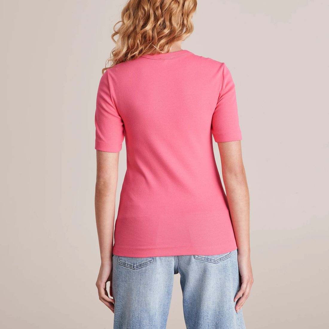 Organic Cotton Rib Layer T-Shirt | Target Australia