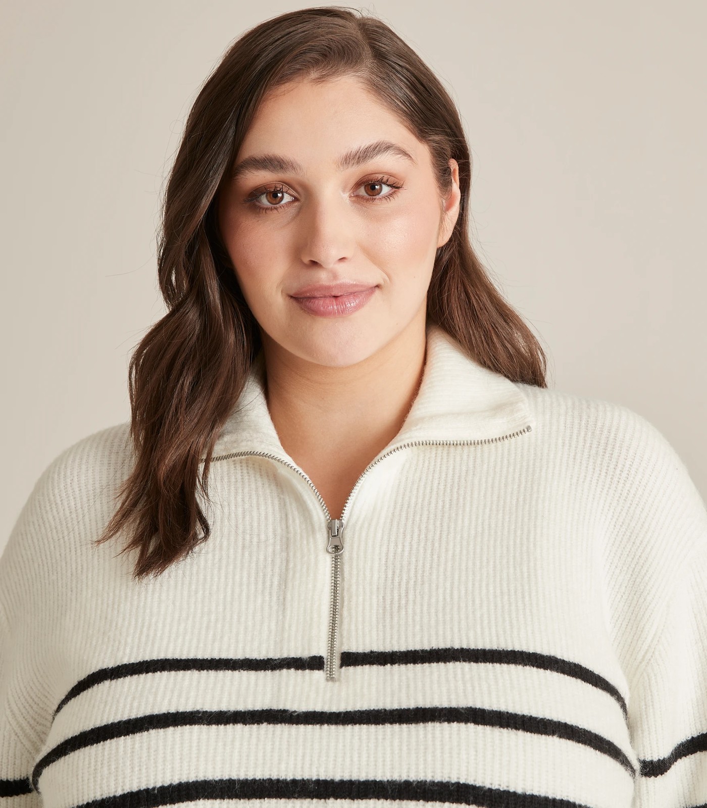 Curve Zip Knit Jumper | Target Australia