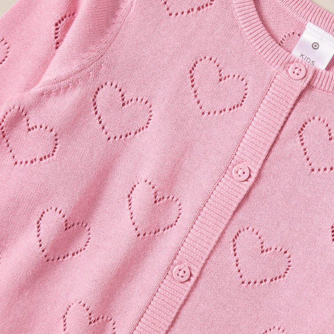 Heart Pointelle Knit Cardigan | Target Australia