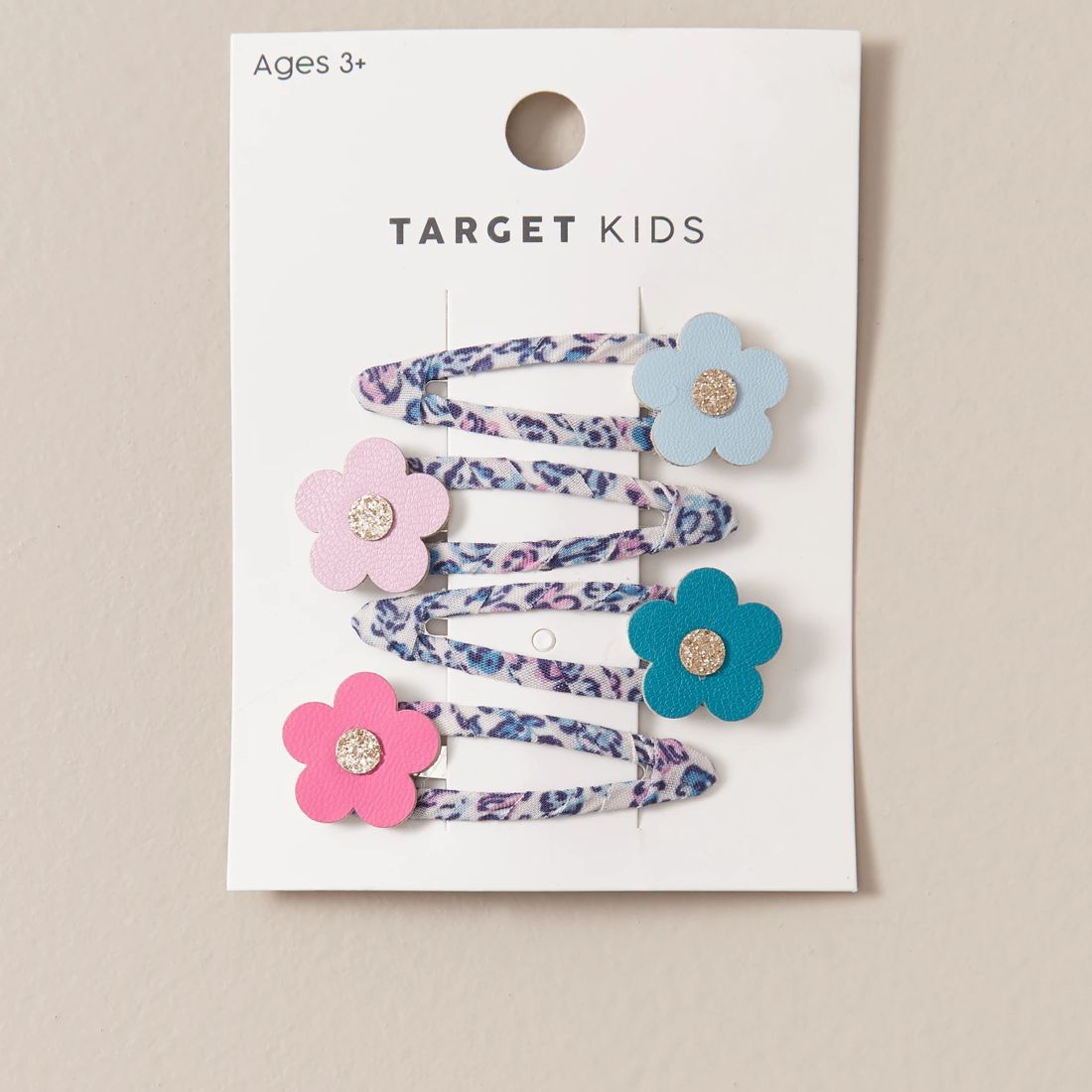Kids 4 Pack Flower Snap Clips | Target Australia