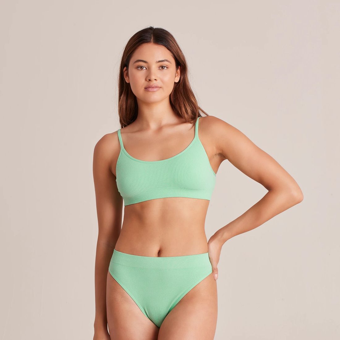 Lily Loves Ribbed Strappy Crop Top; Style: LBR52383 | Target Australia