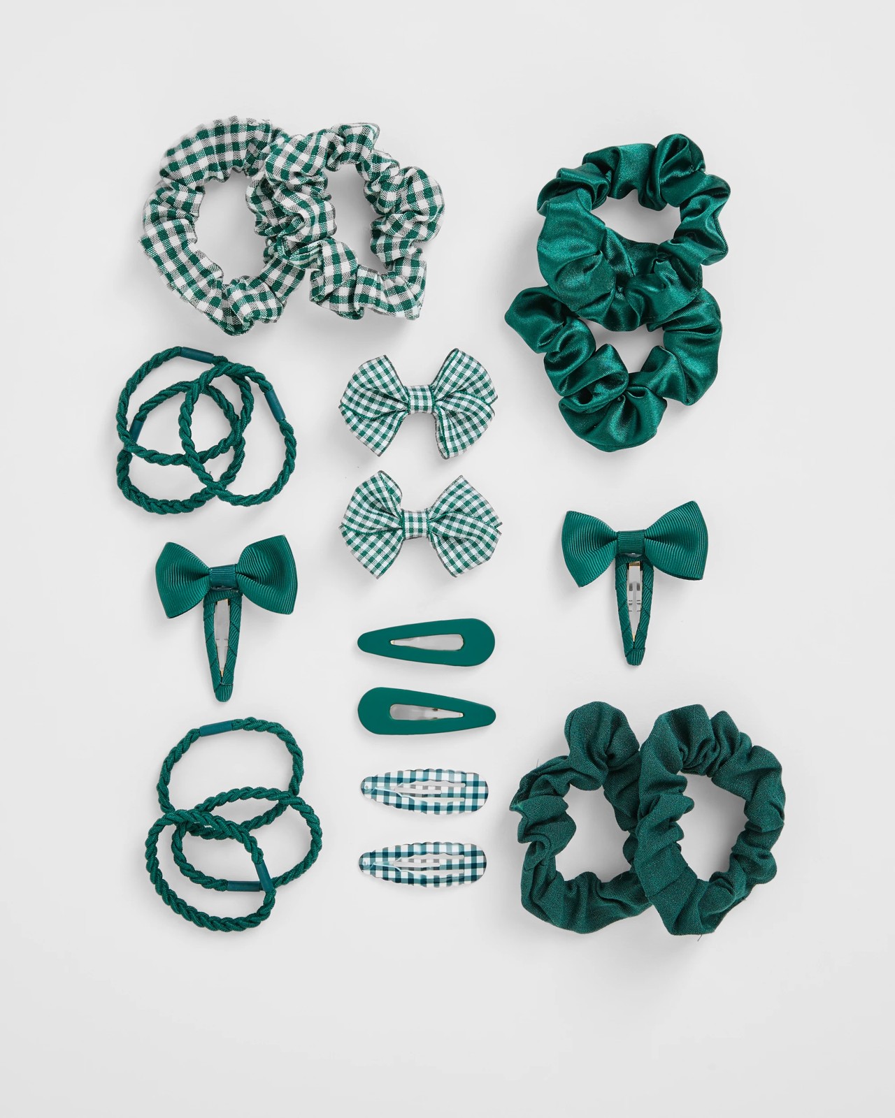 Kids Back To School 20 Piece Hair Accessories Set - Green | Target ...