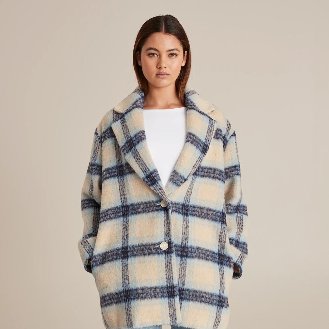 Lily Loves Cropped Coat Shacket | Target Australia