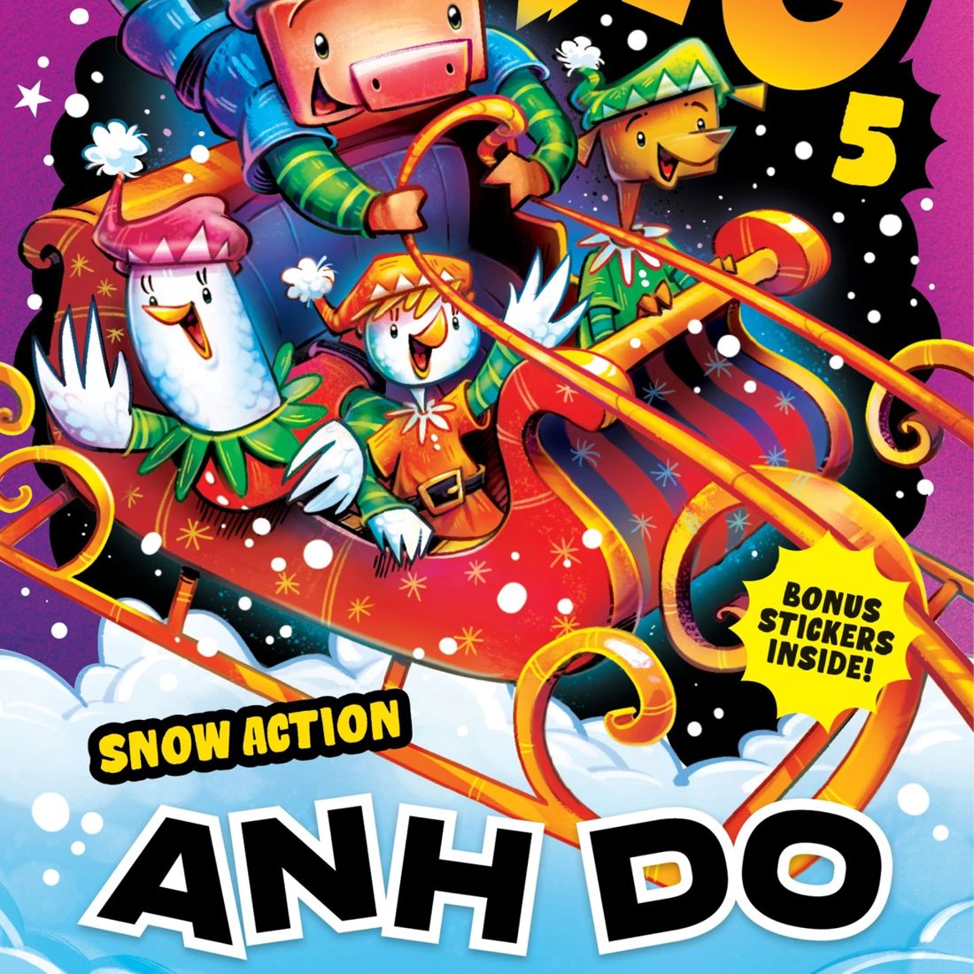 Snow Action: Pow Pow Pig 5 - Anh Do, Illustrated By Peter Cheong ...