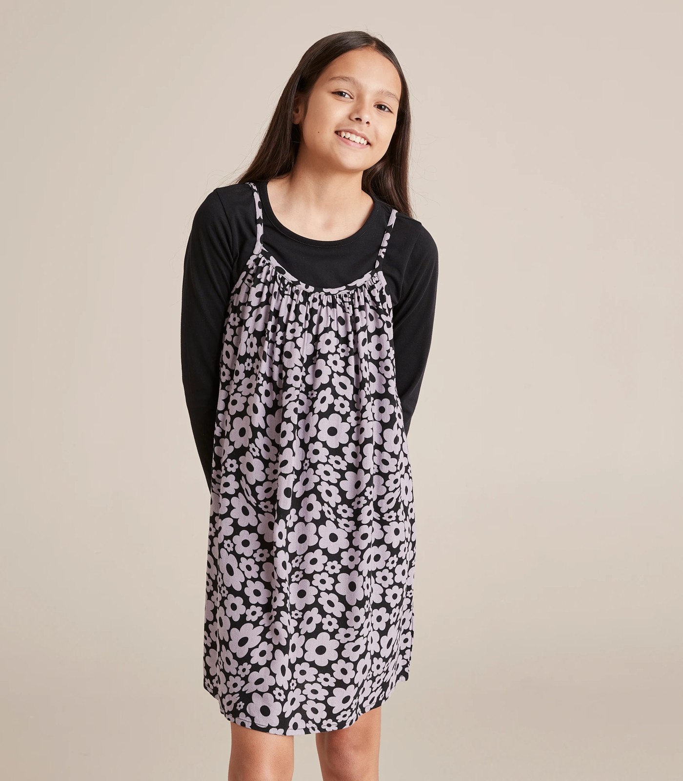 2 Piece Linen Blend Floral Dress Set | Target Australia