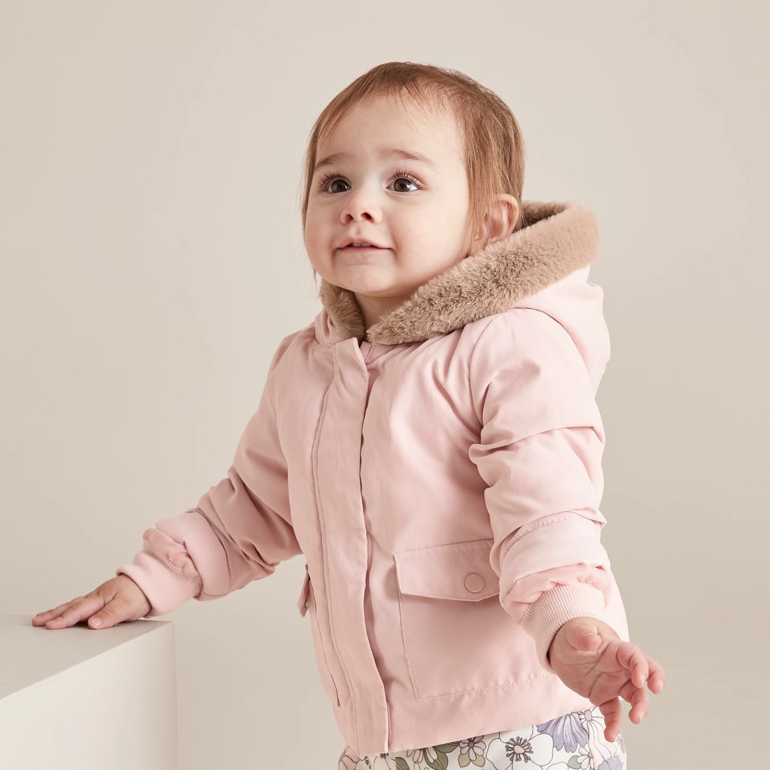 Baby Fur Trim Parka Jacket | Target Australia