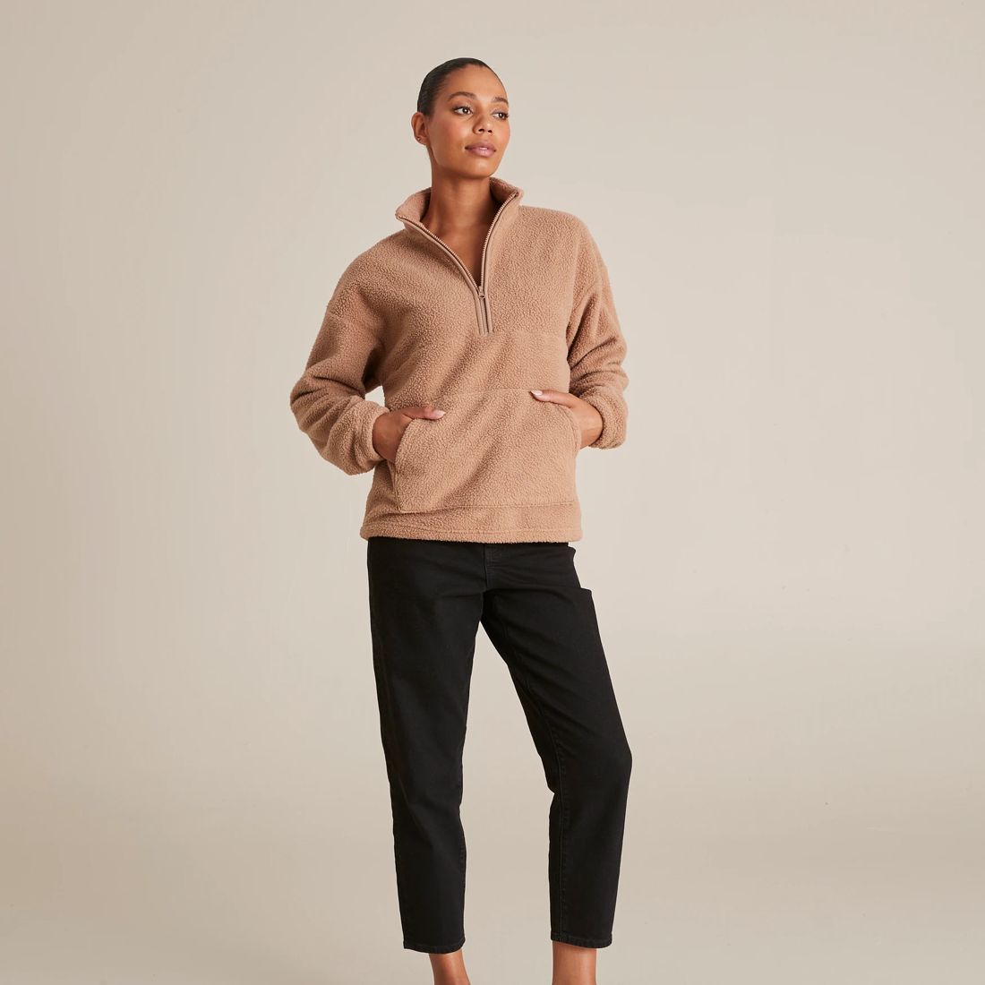 Active 1/4 Zip Polar Fleece Jumper | Target Australia